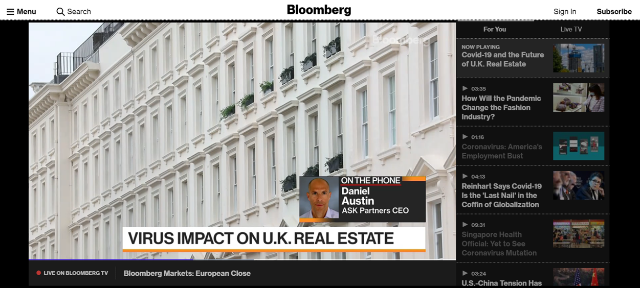 Bloomberg interview with Daniel Austin | ASK Partners